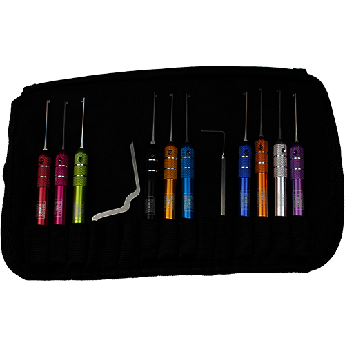Colorful pick set for dimple cylinders - lockpick.shop